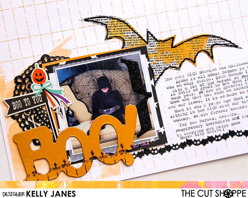 Boo! | The Cut Shoppe | Papercrafting with Kelly Janes